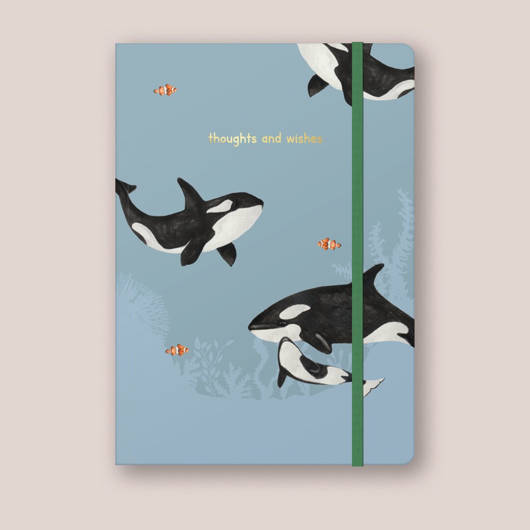 Orca Thoughts and Wishes Notebook - Etsy