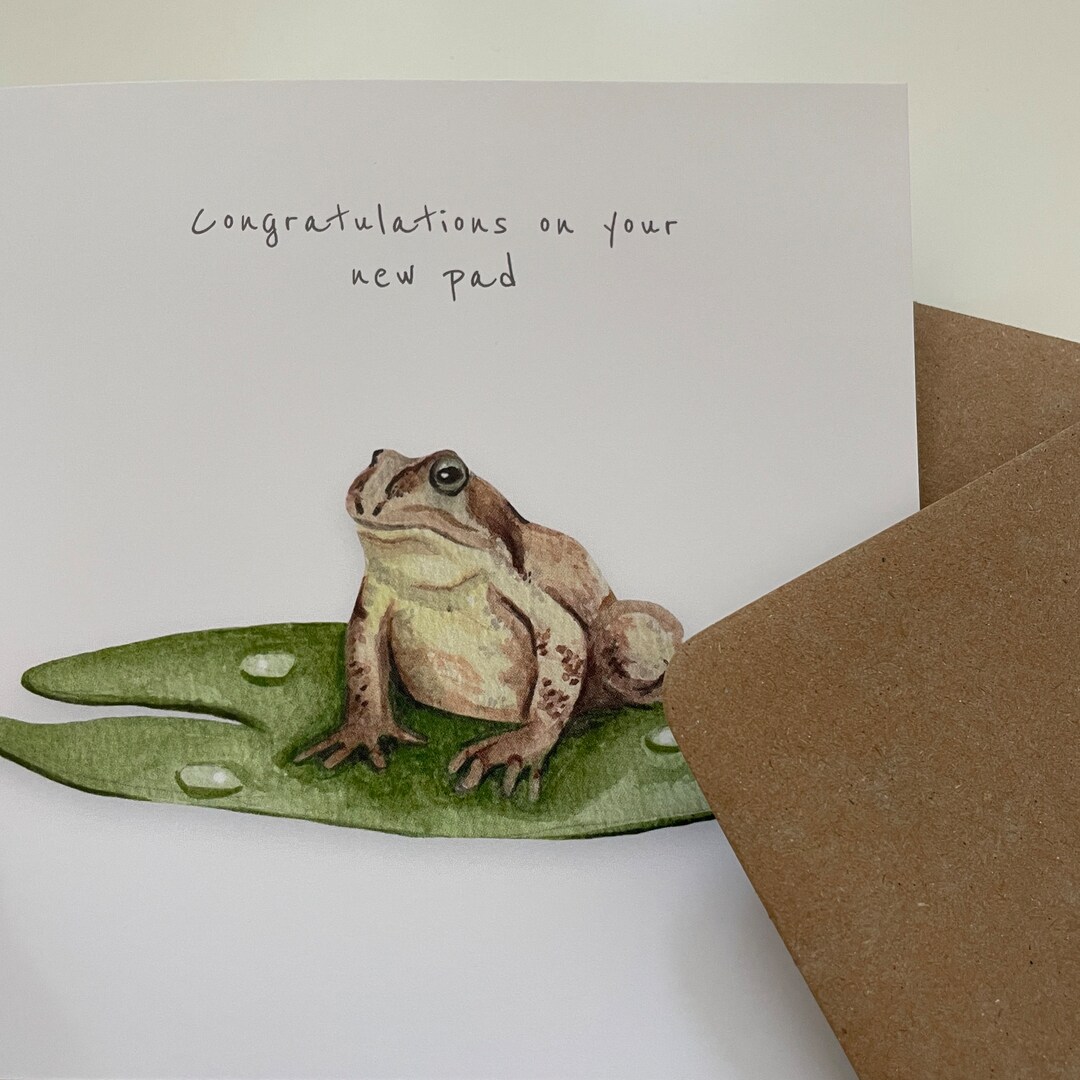 Frog New Pad Card - Etsy