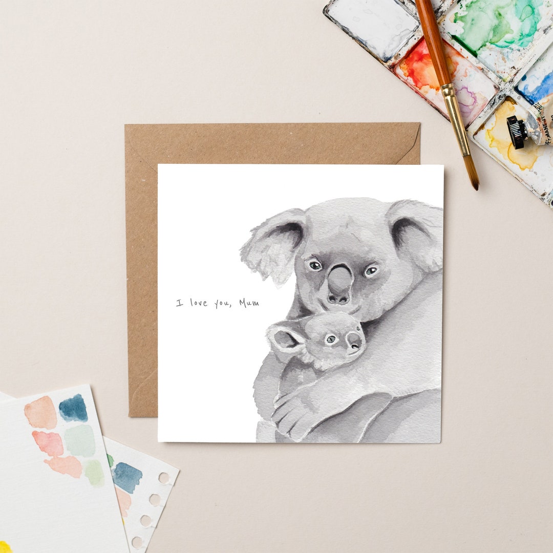 Mother's Day Koala Card - Etsy
