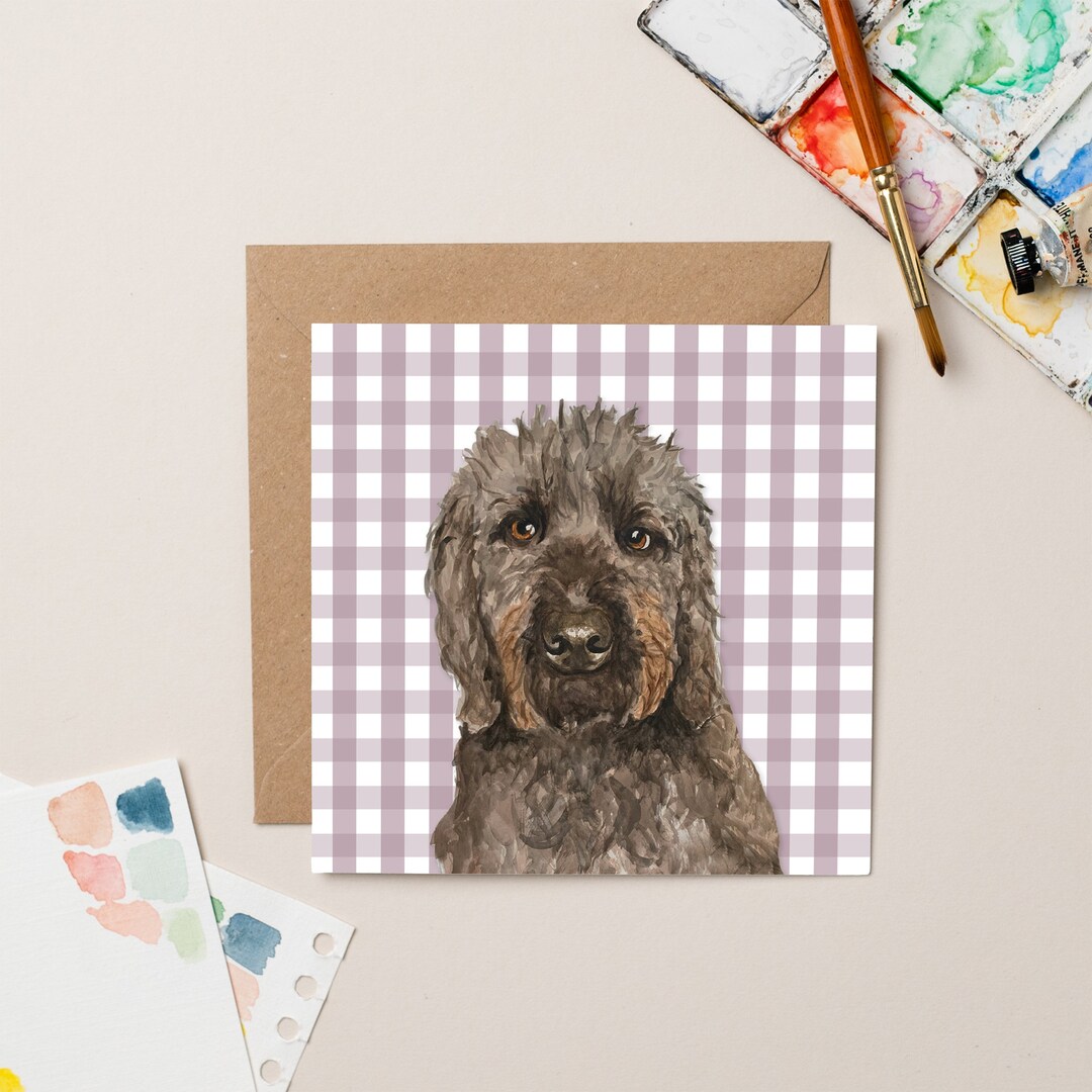 Labradoodle Everyday Card - Etsy
