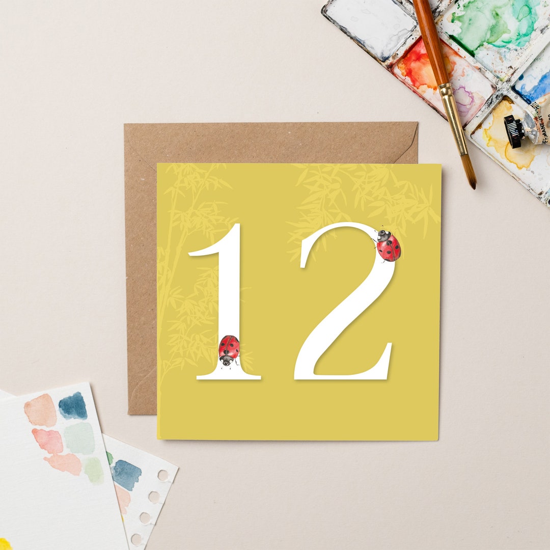 Ladybird 12 Card - Etsy