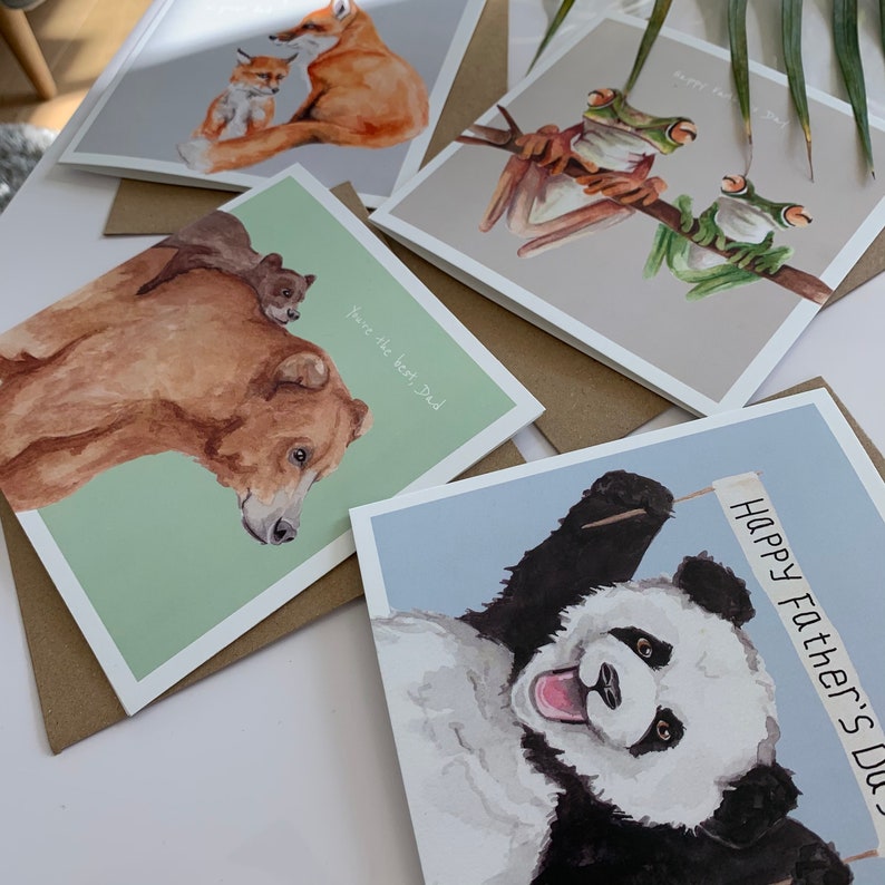 Father's Day Bear Card | Etsy