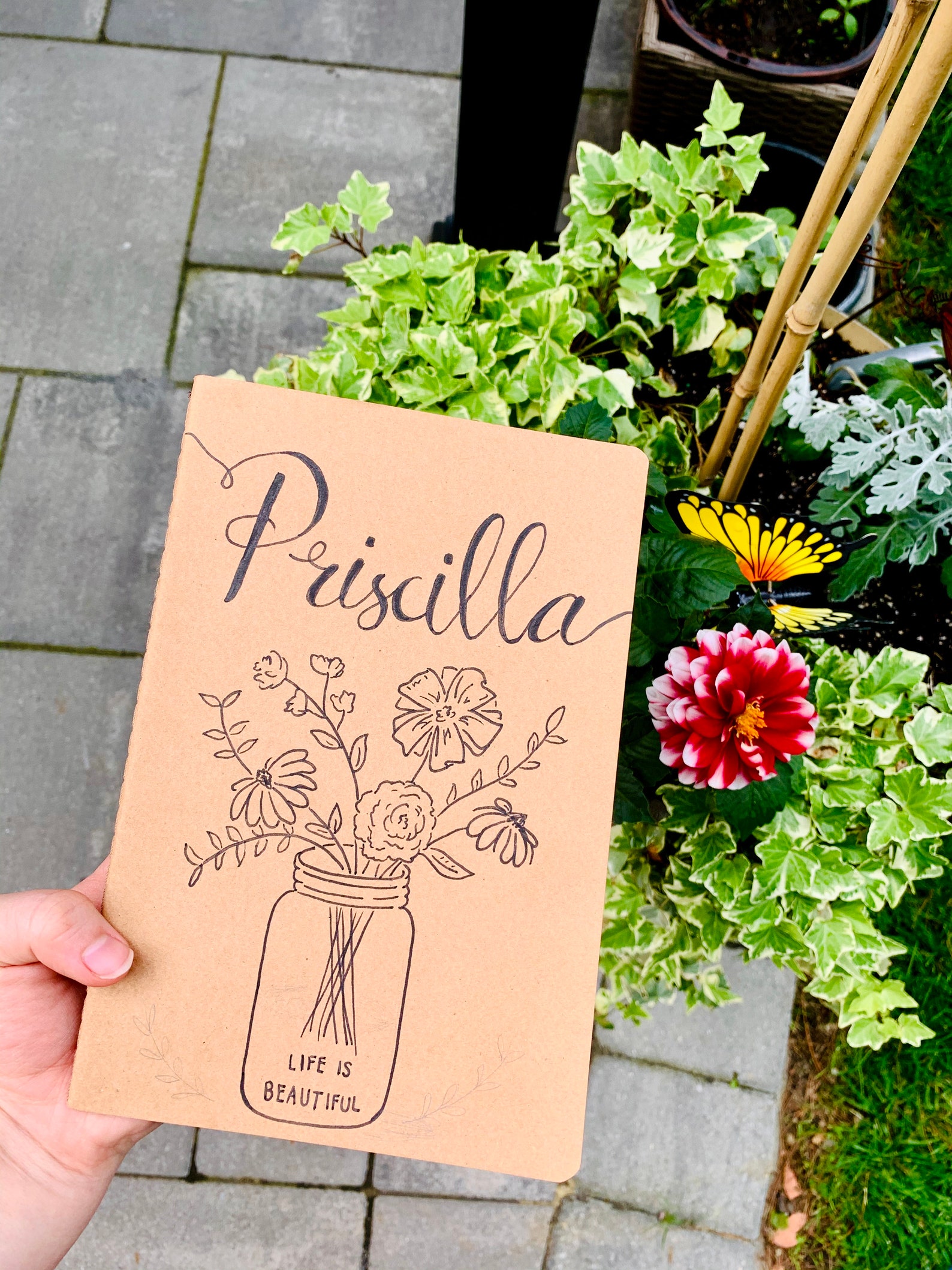 Cute Custom Name Journal Custom Picture Notebook Lined or - Etsy