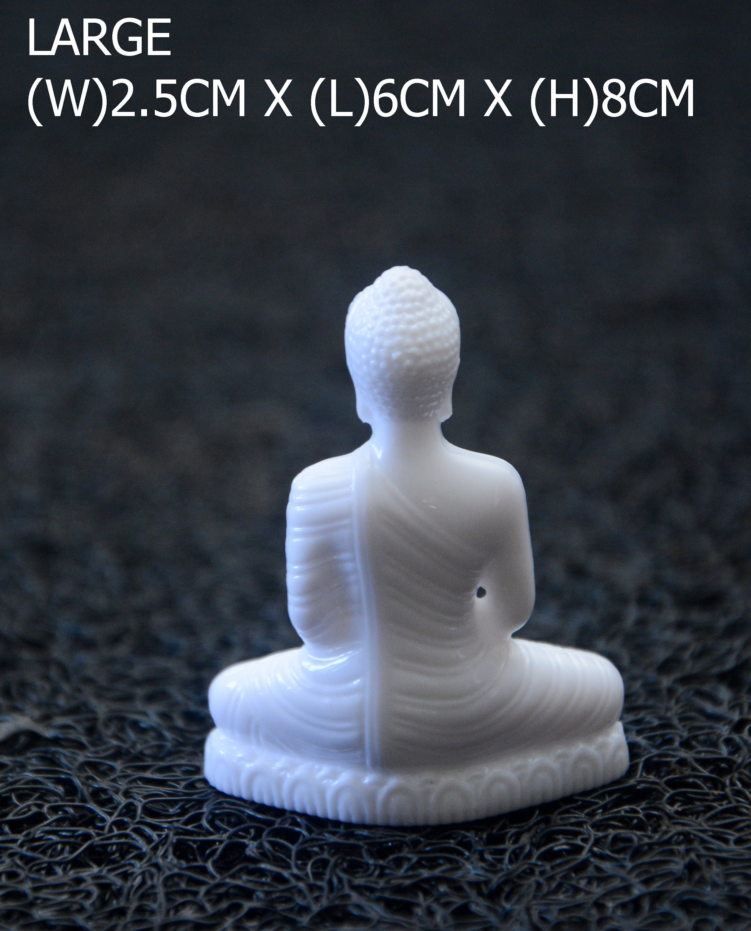 Buddha Statues Concentration Style White Crystal Figurine - Etsy