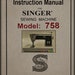 Singer Model 758 _touch N Sew Sewing Machine _instruction Manual ...