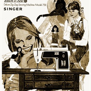 Singer Model 758 _touch N Sew Sewing Machine _instruction Manual ...