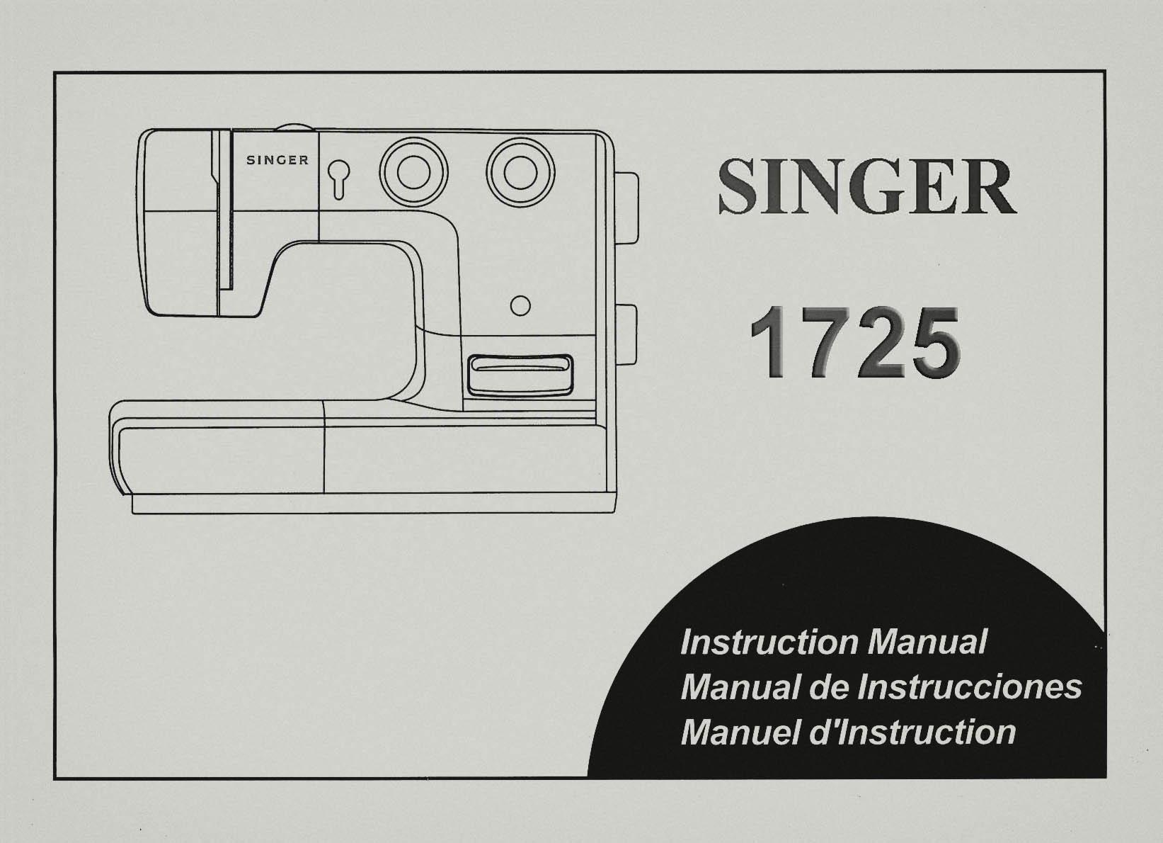 Singer 1725 _instruction Manual _digital Download _PDF Format - Etsy