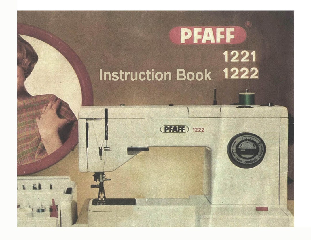 Pfaff 1221 _1222 _instruction Book _digital Download _PDF Format - Etsy