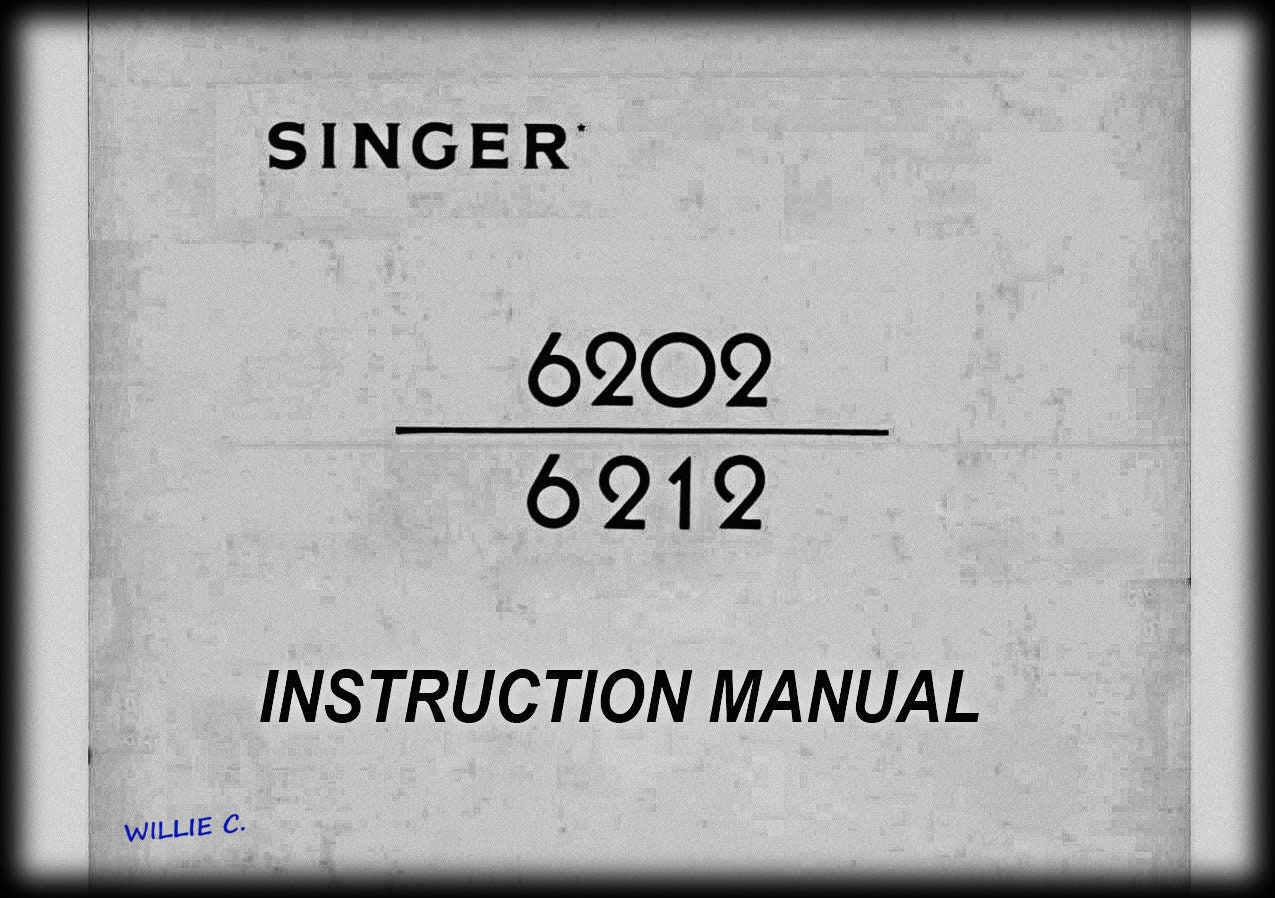 Singer 6202 _6212 _instruction Manual _PDF Format _digital Download - Etsy