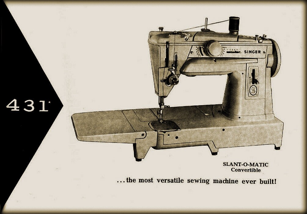 Singer Model 431 _slantomatic_sewing Machine _instruction Manual ...