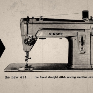 Singer 414 _instruction Manual _PDF Format _digital Download - Etsy