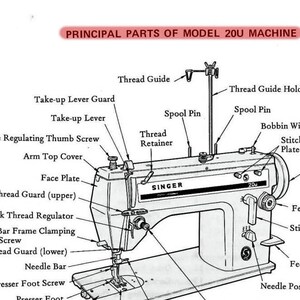 Singer 20U _service Manual _digital Download _PDF Format - Etsy Canada