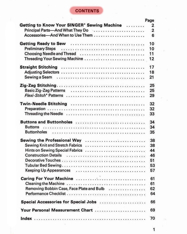 Singer Stylist 834 Sewing Machine _instruction Manual _digital Download ...