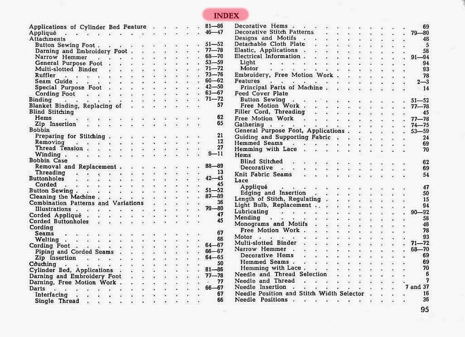 Singer Model 431 _slantomatic_sewing Machine _instruction Manual ...