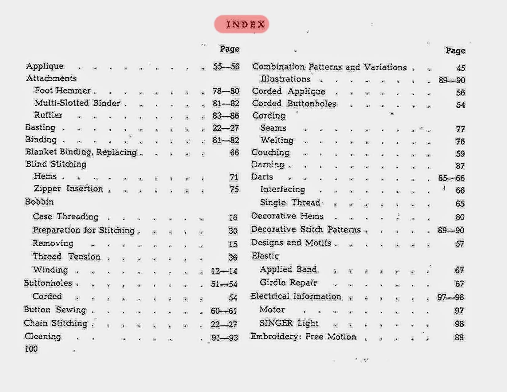 Singer 611 _instruction Manual _PDF Format _digital Download - Etsy