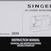 Singer 2639 _instruction Manual _digital Download _PDF Format - Etsy