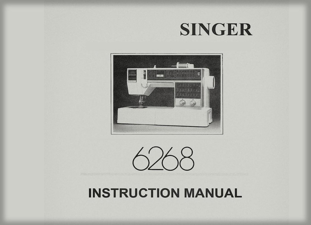 Singer 6268 Instruction Manual _digital Download _PDF Format - Etsy
