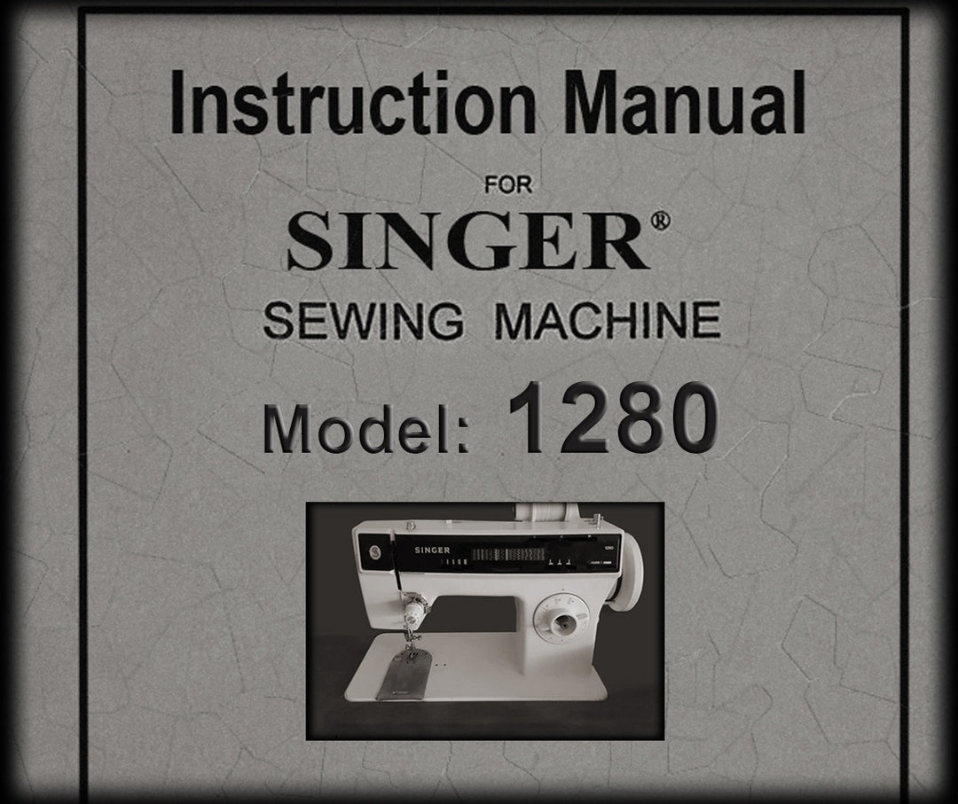 Singer 1280 _instruction Manual _PDF Format _digital Download - Etsy