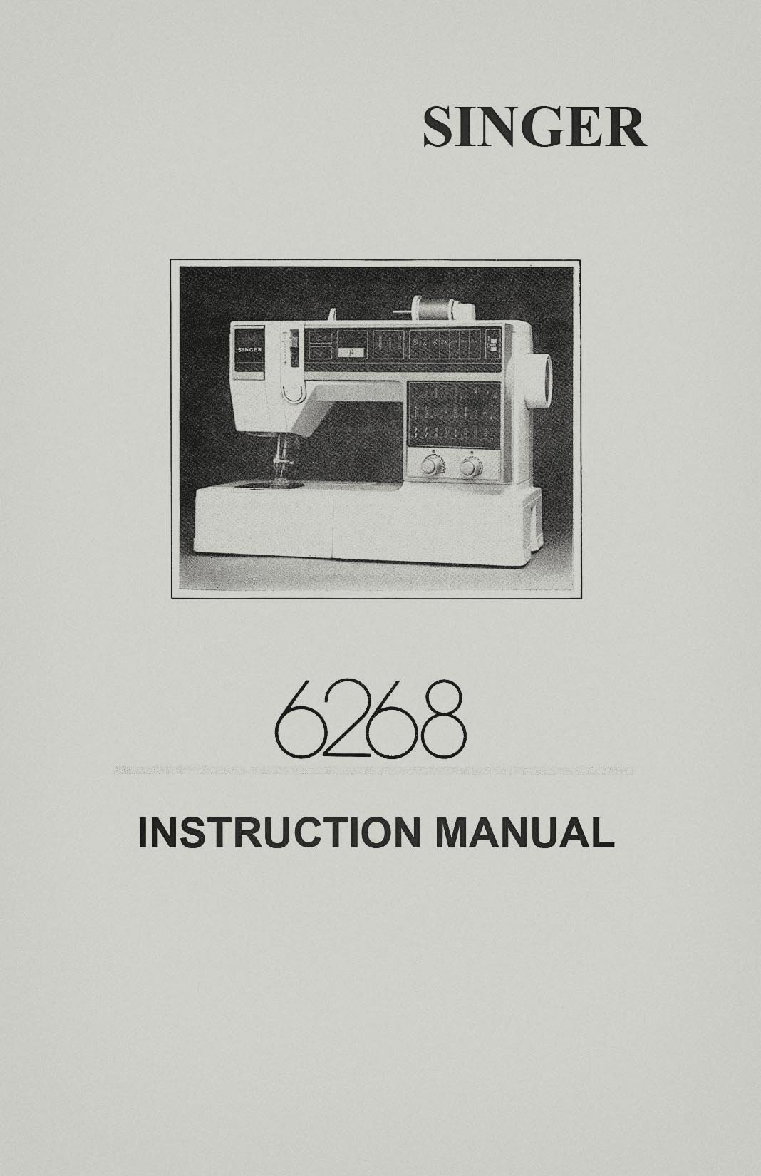 Singer 6268 Instruction Manual _digital Download _PDF Format - Etsy
