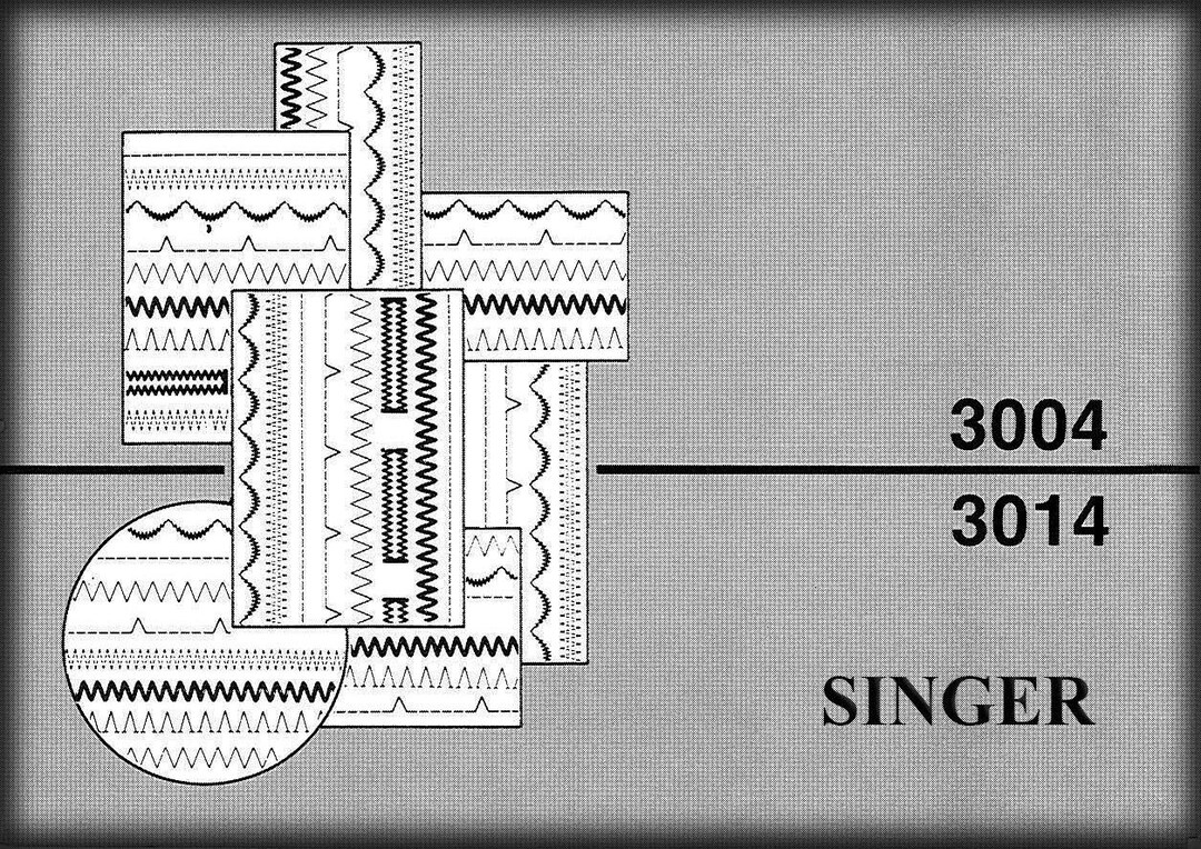 Singer 3004 _3014 _instruction Book _PDF Format _digital Download ...