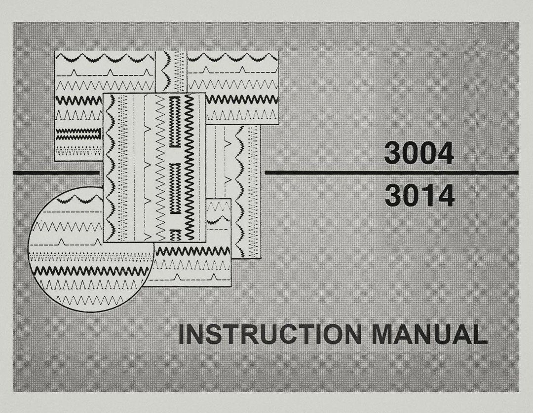 Singer 3004 _3014 Instruction Manual _digital Download _PDF Format - Etsy