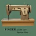 SINGER Fashion Mate 237 _instruction Manual _digital Download _PDF ...