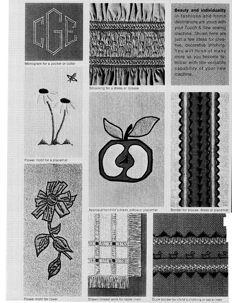 Singer Model 758 _touch N Sew Sewing Machine _instruction Manual ...