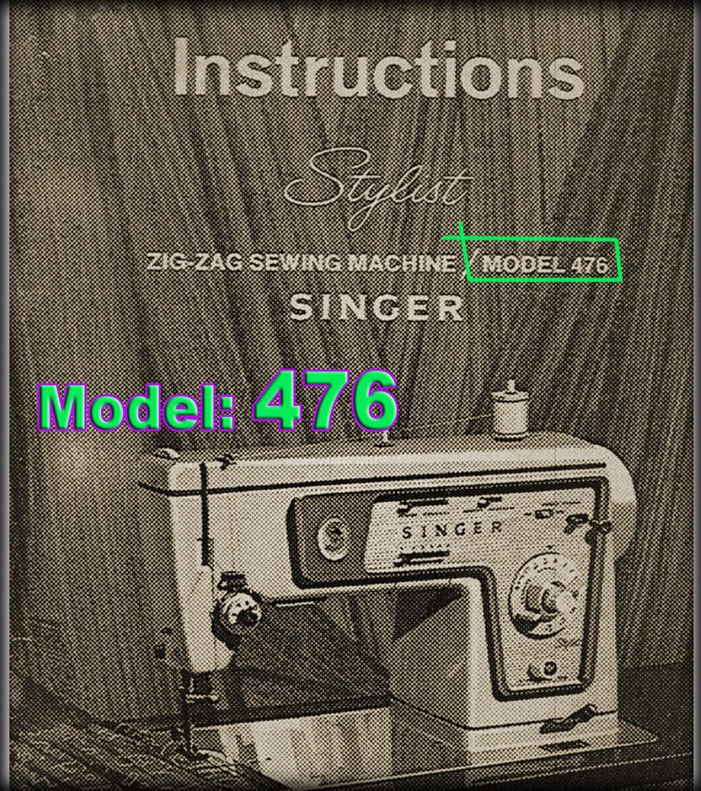 SINGER 476 Stylist _Instruction Manual _PDF Format _Digital - Etsy.de