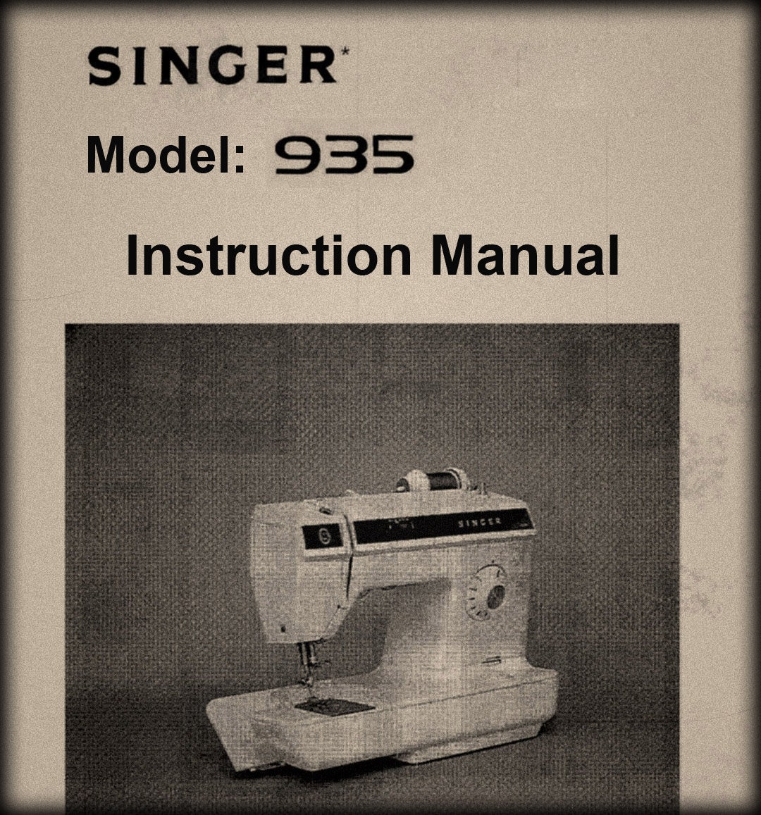 Manual de instrucciones Singer 935 _Formato PDF _Descarga digital ...