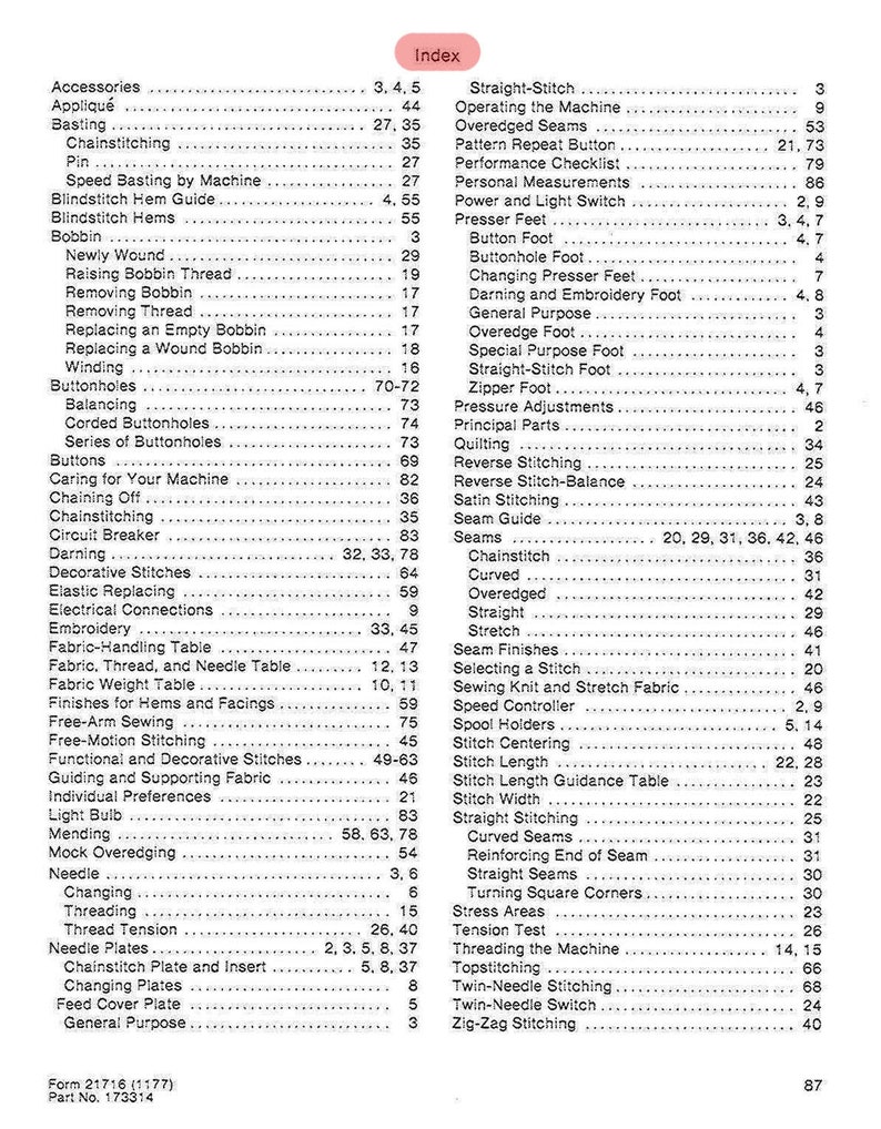 Singer Athena 1200 _instruction Manual _PDF Format _digital Download - Etsy