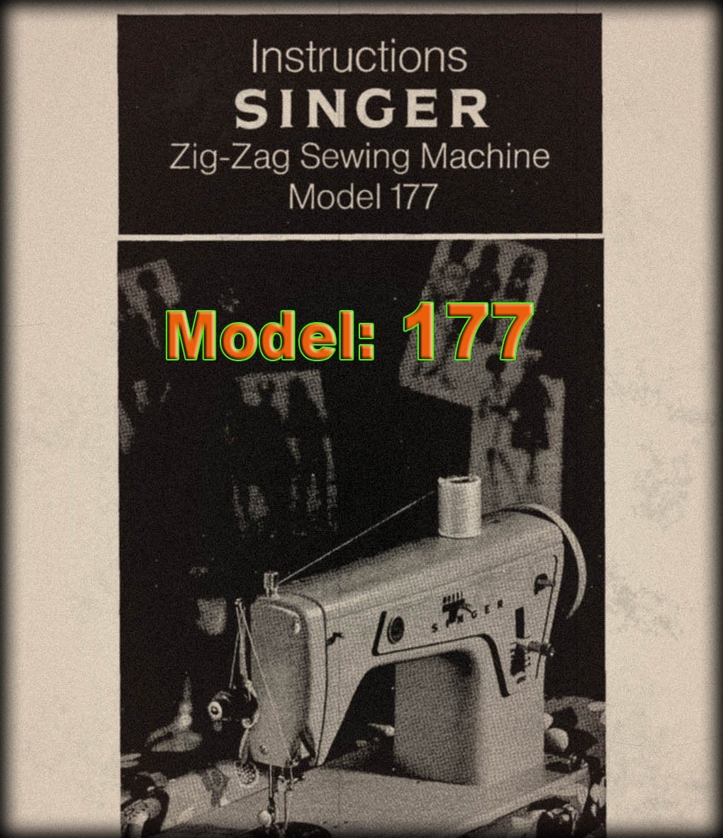 Singer 177 Sewing Machine _instruction Manual _PDF Format _digital ...