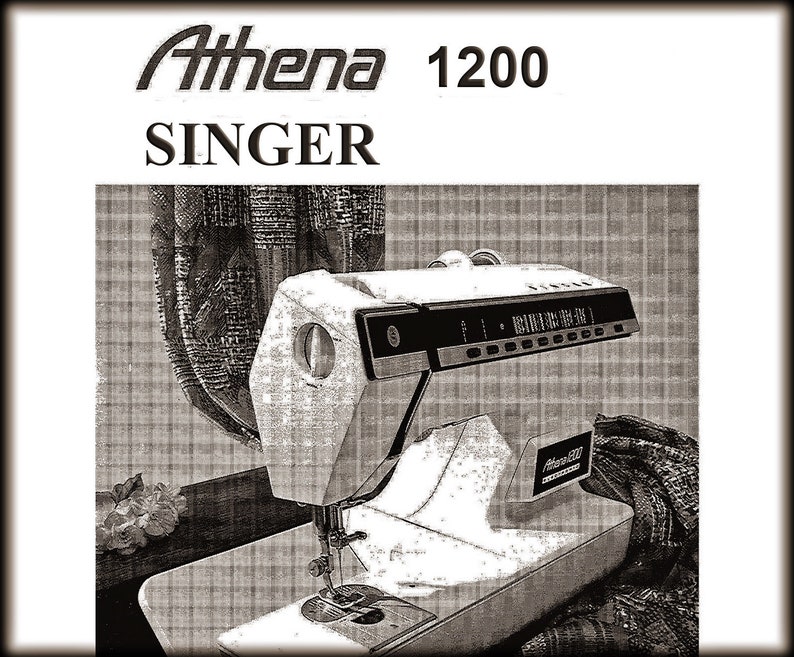 Singer Athena 1200 _instruction Manual _PDF Format _digital Download - Etsy