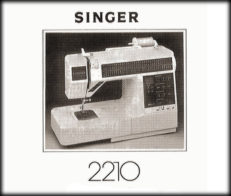 Singer 2210 _instruction Manual _PDF Format _digital Download - Etsy
