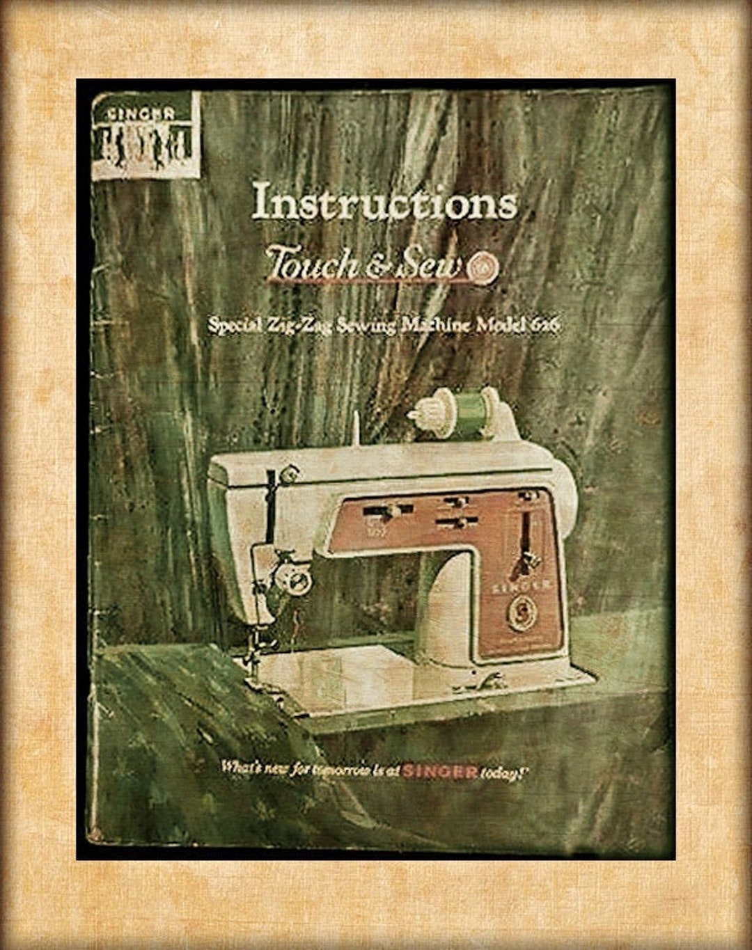 Singer 626 Touch and Sew Instruction Manual _digital Download_pdf ...