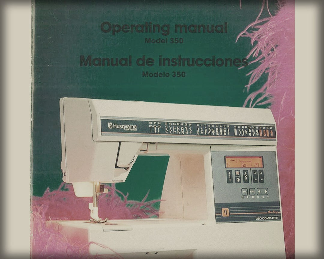 Husqvarna Viking 350 Sewing Machine Operating Manual (digital Download ...