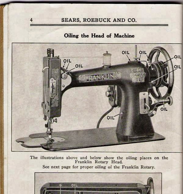 FRANKLIN _rotary Sewing Machine _operating Instructions _digital ...