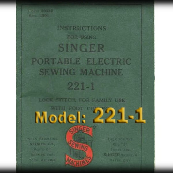 Singer Featherweight 221 Sewing Machine - Etsy