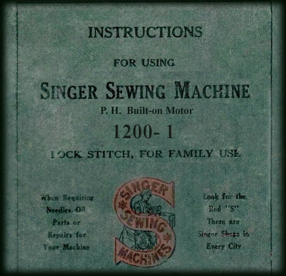 Singer 1200-1 _instruction Manual _PDF Format _digital Download - Etsy