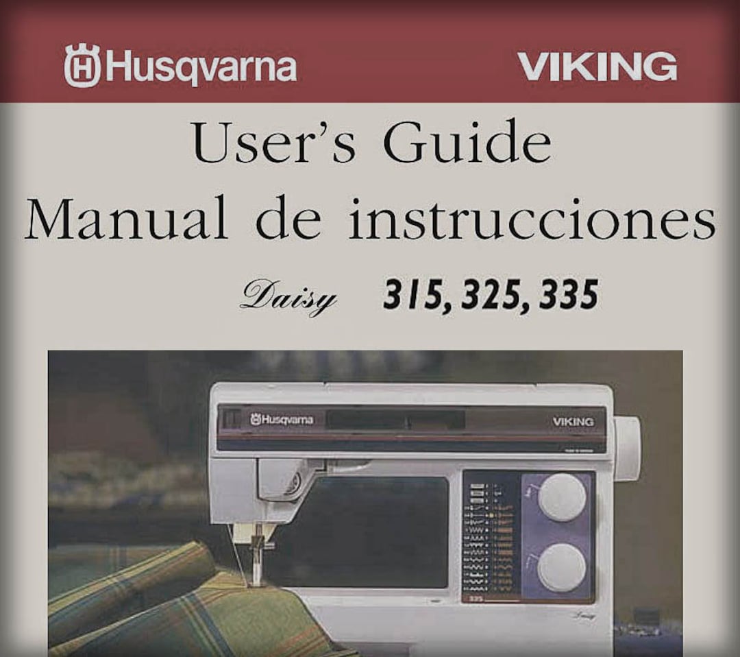 Husqvarna Viking Daisy Sewing Machine User Guide (PDF Download) - Etsy