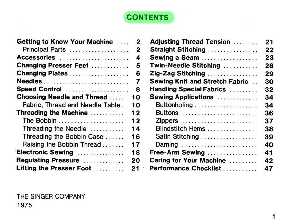 Instruction Manual of Singer 560 Sewing Machine _PDF Format _digital ...