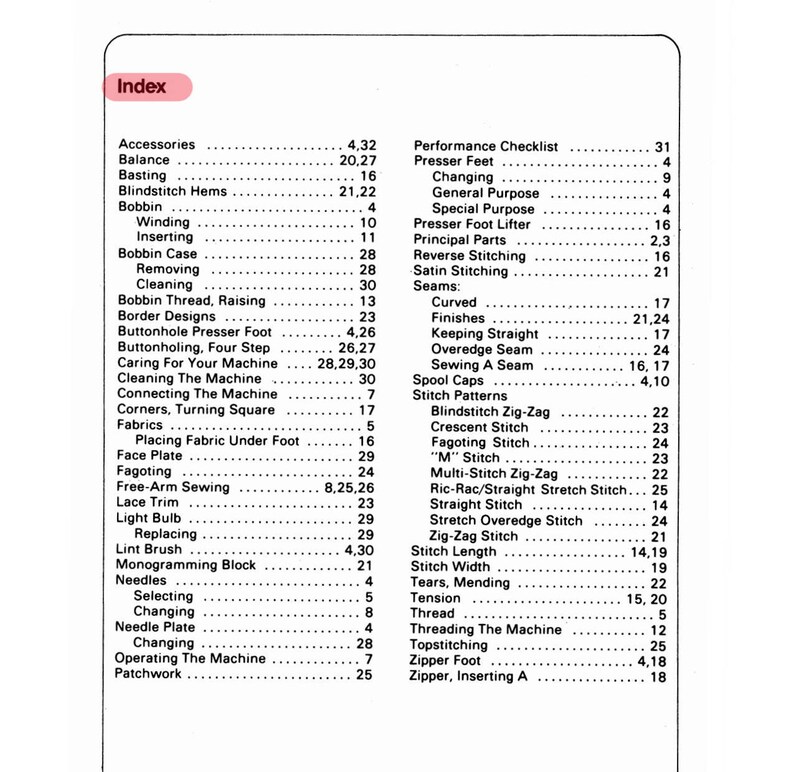 Singer 6233 _instruction Manual _PDF Format _digital Download - Etsy