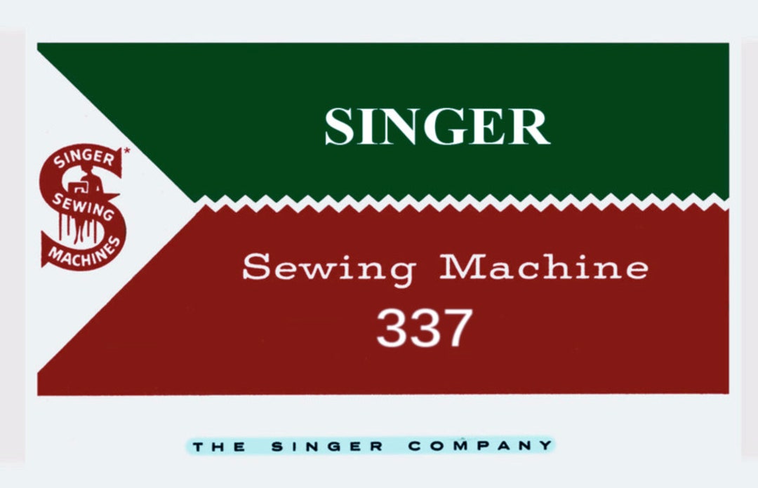 Singer 337 _instruction Manual _PDF Format _digital Download - Etsy