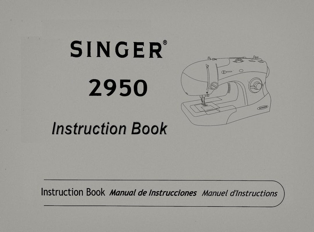 Singer 2950 _instruction Manual _digital Download _PDF Format - Etsy