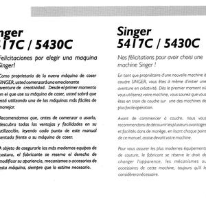 Singer 5417c _5430c _instruction Manual _digital Download _PDF Format ...