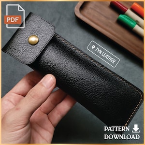 Leather Pencil Case Pattern V2 - Leather Pattern - PDF Pattern - A4 ...
