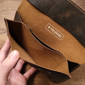 Leather Trucker Wallet Pattern Leather Long Wallet Pattern - Etsy