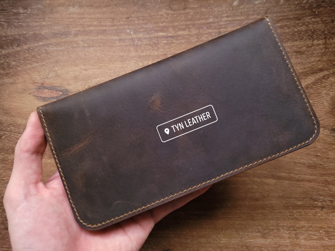 Leather Trucker Wallet Pattern Leather Long Wallet Pattern - Etsy