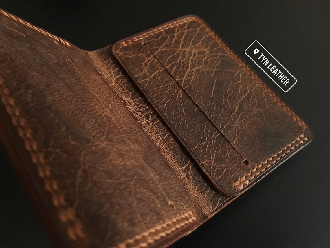 Leather Bifold Wallet PDF Template V4 Leather Pattern PDF | Etsy