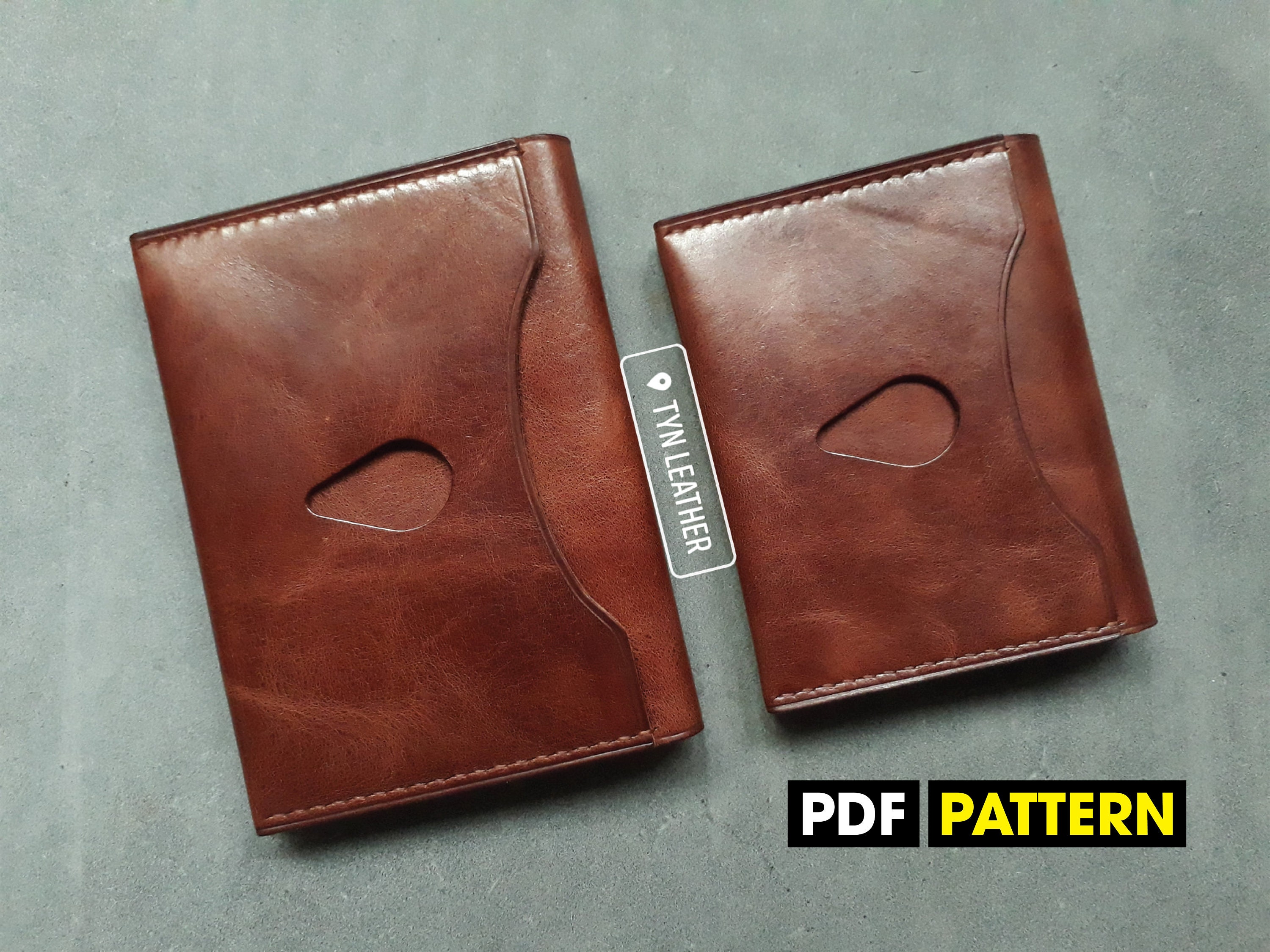 Leather Card Holder Wallet PDF Template V4 Leather Pattern - Etsy