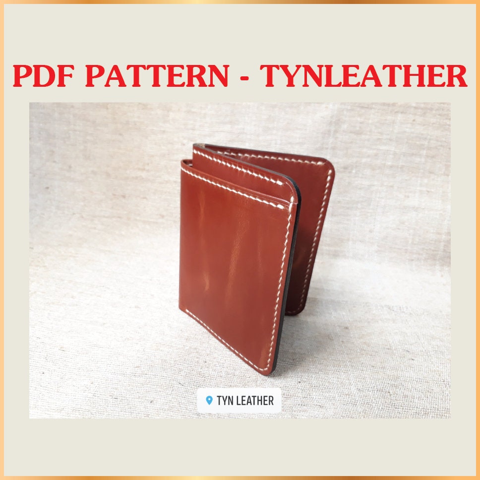 Leather Bifold Wallet PDF Template V3 Leather Pattern PDF Pattern A4 ...